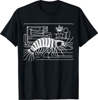 Jimbeels Line Art Entomologen Silberfisch T-Shirt