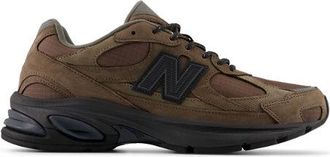 New Balance Unisex 2010 in Braun/Schwarz, Leder, Gr&ouml;&szlig;e 40.5
