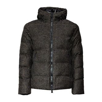 People of Shibuya Braune Jacke mit Hahnentrittmuster und Steppung - - Jackets - Herren - Braun - M