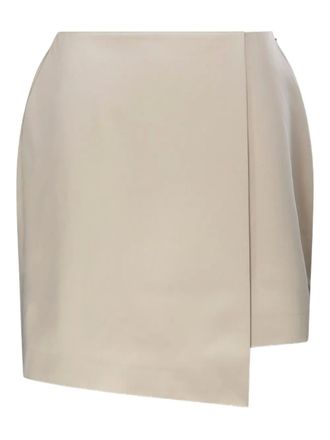 By Malene Birger minijupe Raye à design asymétrique - Tons neutres