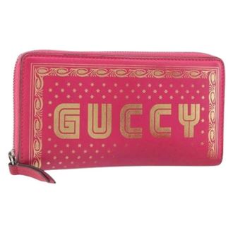 Gucci Pre-owned Leder Portemonnaie - - Pre-owned - Damen - Rosa - ONE SIZE