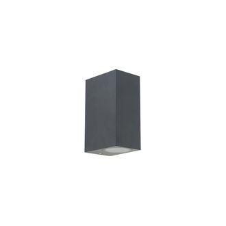 QAZQA Moderne Außen Wandleuchte anthrazit IP44 - Baleno II I Außenbeleuchtung I Up & Down - Aluminium Rechteckig - LED geeignet GU10