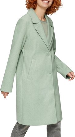 QS by s.Oliver Melierter Mantel mit Reverskragen