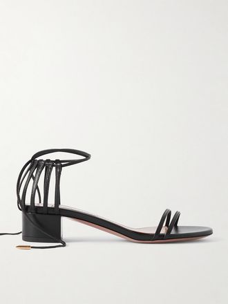 Aquazzura Sandales En Cuir Straight To Heaven - Noir