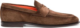 Santoni Loafer - Men?s suede loafer - Gr. UK_8_5 - in Wei&szlig; - f&uuml;r Damen