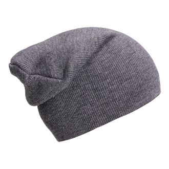 DonDon M&uuml;tze Herren M&uuml;tze Damen Winterm&uuml;tze Slouch Beanie - Platingrau