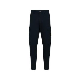 Stone Island Pantalon cargo fusel&eacute; en coton m&eacute;lang&eacute;