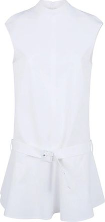 Semicouture Femme, Robes, Blanc, Taille: 36 FR Mini-robe en coton