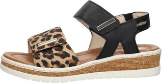 Rieker Femme, Chaussures, Multicolore, Taille: 37 EU Sandales Plates