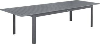 Sweeek Ausziehbarer Gartentisch aus Aluminium, 10 Pl&auml;tze
