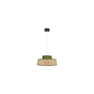 Fabrilamp Fabrilamp - Lampe suspendue verte/naturelle mod&egrave;le Jia 1Light