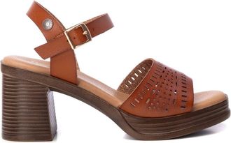 Refresh Sandalen Damen Kamel - Bequeme und vielseitige Schuhe - Casual Mode - Modell 17252301 (Größe 36)