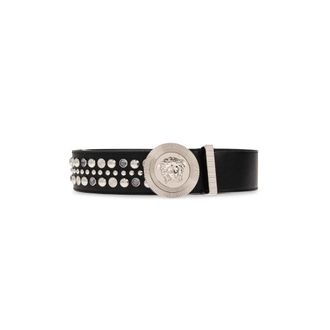 Versace Medusa Biggie G&uuml;rtel mit Verzierung 4 cm - - Accessories - Herren - Schwarzk - 105 CM