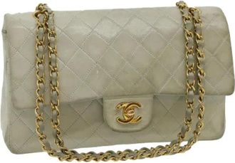 Chanel Sac bandouli&egrave;re vintage doccasion - Femme - Pre-owned - Beige - Taille: ONE Size