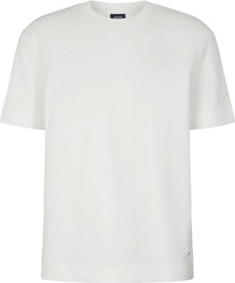 Joop Homme, Tops, Blanc, Taille: XL T-Shirt en Coton Épais