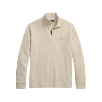 Polo Ralph Lauren Estate-Rib Viertel-Zip Pullover - - Sweatshirts & Hoodies - Herren - Beige - M