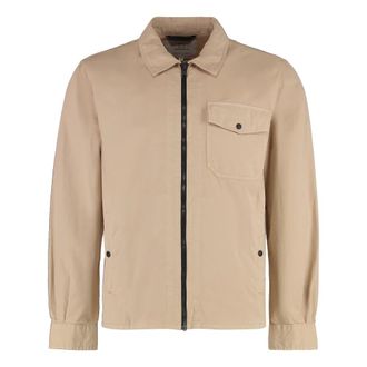Woolrich Gabardine Overshirt - - Jackets - Herren - Beige - S