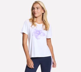 Skechers T-Shirt Womens T- Shirt aus Baumwolle und Elasthan, f&uuml;r Erwachsene, auch in gro&szlig;en Gr&ouml;&szlig;en