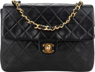 Chanel Crossbody Bags - Chanel Quilted Lambskin 24K Gold Single Flap Cross - Gr. unisize - in Bunt - für Damen