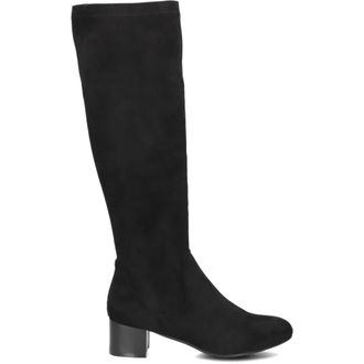Stefano Lauran Schwarze Wildleder-Look Stiefel - - Shoes - Damen - Schwarzk - 39 EU