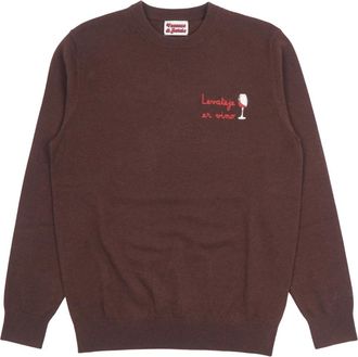 Saint Barth Homme, Pulls, Brun, Taille: L Heron Vacanze Crew-Neck Tricots