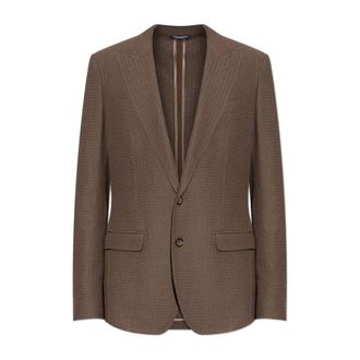 Dolce & Gabbana Homme, Vestes, Brun, Taille: 2XL Blazer &agrave; simple fente