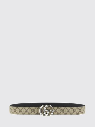 Gucci GG Marmont Wendeg&uuml;rtel aus GG Supreme-Gewebe und Leder mit Monogramm-Schnalle