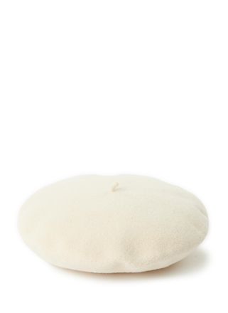 Au Printemps Paris Woll Beret - Beige
