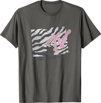 Giesswein Zebra Print Pastel Pink Vintage Animal Print T-Shirt