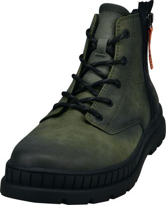 Bugatti Herren Schlupfstiefel, Männer Stiefel Kaltfutter,lederstiefel,reißverschluss,Boots,Winterstiefel,Winterschuhe,Dark Green (7100),42 EU/EU UK