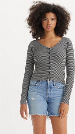 Levi's Strickjacke mit Knopfleiste und in Struktur-Optik