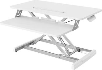 SVITA Svita - busan Rehausse de bureau Réglable en hauteur Rehausse décran Rehausse de bureau blanc