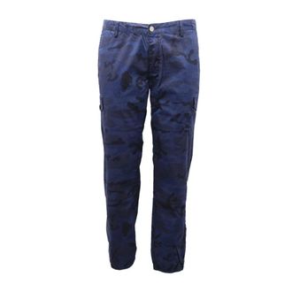 Hydrogen Cargo Camouflage Hose Made in Italy - - Trousers - Herren - Blau - W36