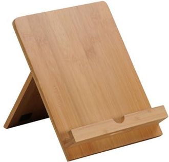 KESPER Kochbuchhalter/Kochbuchständer aus Bambus, Farbe: Braun, Maße: 23x18x19,2 cm, 58016