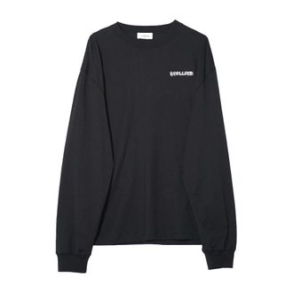 Soulland Derek Graffiti L/S T-shirt - Femme - Tops - Noir - Taille: 38/40 FR