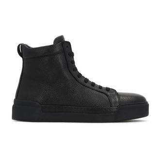 Kazar Homme, Chaussures, Noir, Taille: 46 EU Baskets noires en cuir &agrave; lacets