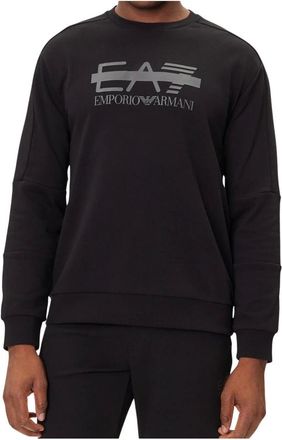 Emporio Armani Emporio Armani Ea7, Homme, Sweatshirts et sweats à capuche, Noir, Taille: XL Pull Noir pour Homme