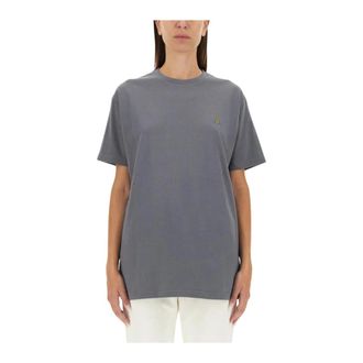 Vivienne Westwood Femme, Tops, Gris, Taille: 38 FR Orb Logo Relaxed Fit T-Shirt