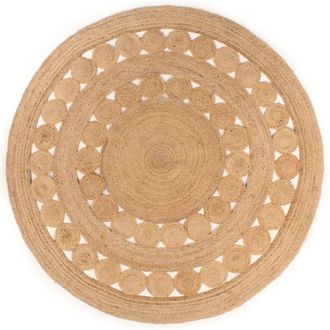 vidaXL Vidaxl - Tapis Design tressé Jute 240 cm Rond