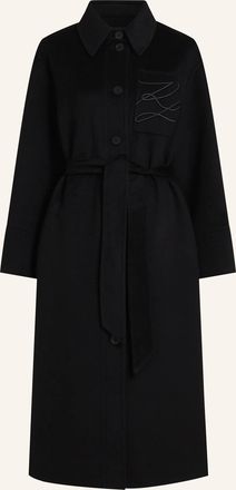 Karl Lagerfeld Mantel schwarz