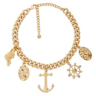 Paco Rabanne Nautische Goldmedaillon Choker Halskette - - Accessories - Damen - Gelb - ONE SIZE