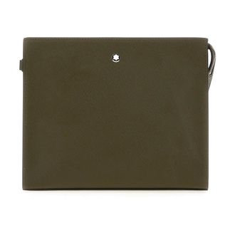 Montblanc Montblanc, Homme, Sacs, Vert, Taille: ONE Size Pochette en cuir Sartorial