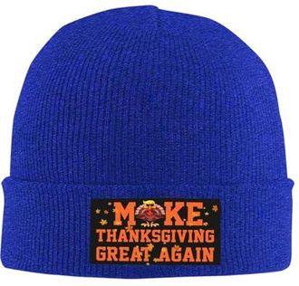 Generic Beanie pour Homme Rendez Thanksgiving À Nouveau Formidable! Classique Bonnet Hiver Chaud Tricot Chaud Chapeau Tricoté pour Cyclisme Ski Sports