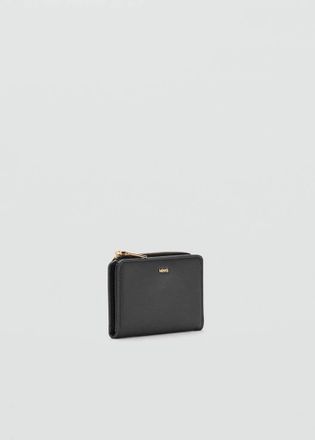 Mango Kleine Geldb&ouml;rse mit Saffiano-Effekt schwarz - Damen - Einheitsgr&ouml;&szlig;e - MANGO
