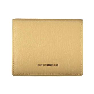 Coccinelle unisex, Accessoires, Beige, Taille: ONE Size Portefeuille en Cuir Beige avec Fermeture Automatique