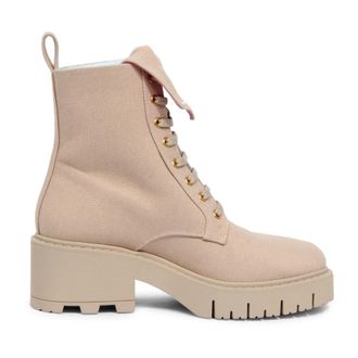Chiara Ferragni Denim Stiefeletten Taupe Beige &Ouml;se - - Shoes - Damen - Beige - 39 EU