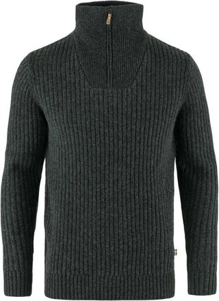 Fjällräven Herren Övik Half Zip Knit Sweatshirt, Dark Grey, 3XL