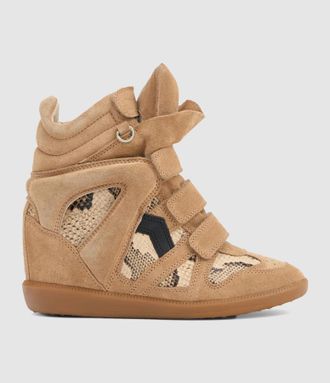 Isabel Marant Baskets Bekett Ring Camel Sahara, D&eacute;fil&eacute;