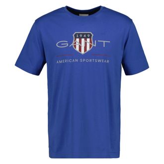 GANT Gant Herren REG Archive Shield SS T-Shirt, Rich Blue, Large
