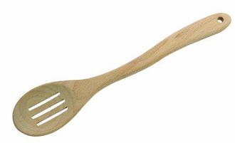 Fackelmann 30910 Cuillère ajourée Bois Beige 30 cm